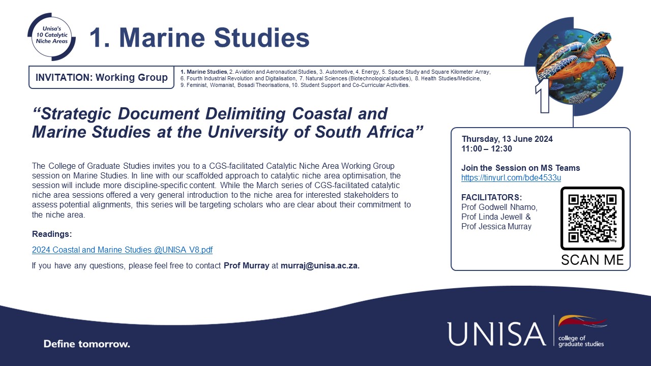 Catalytic niche area working group session: 'Strategic document delimiting Coastal and Marine ...